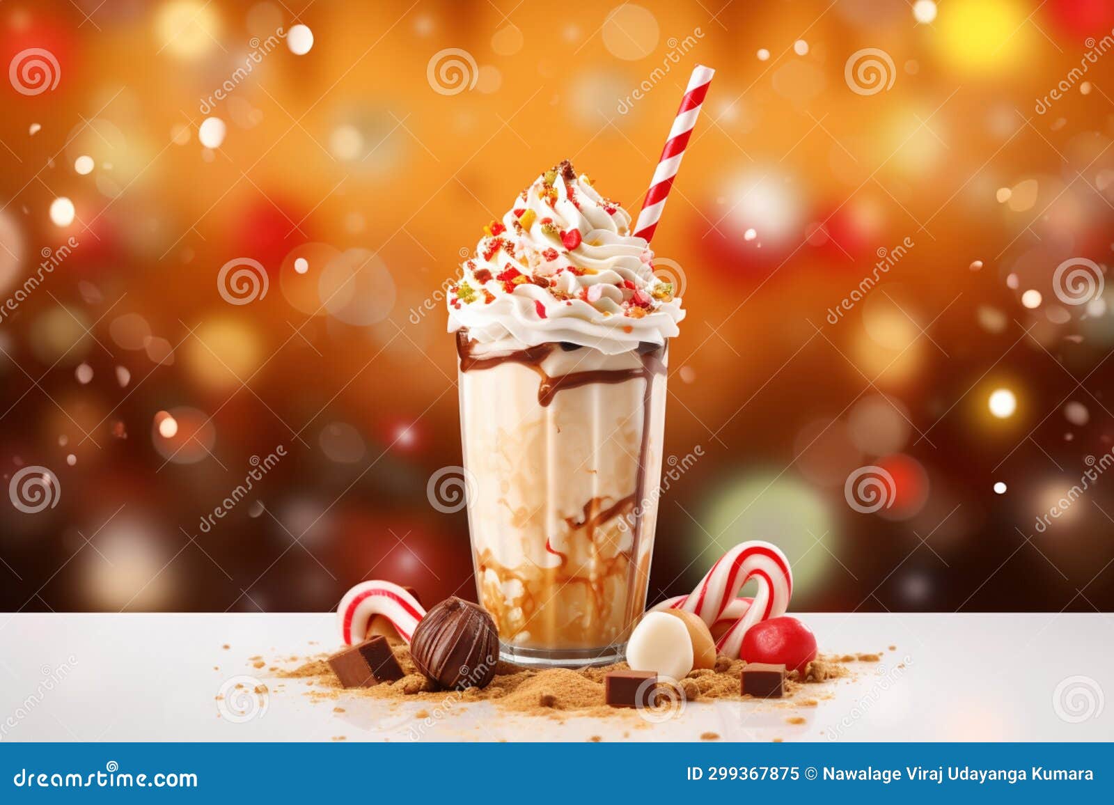 Milkshake Background. Generative Ai Stock Illustration - Illustration ...