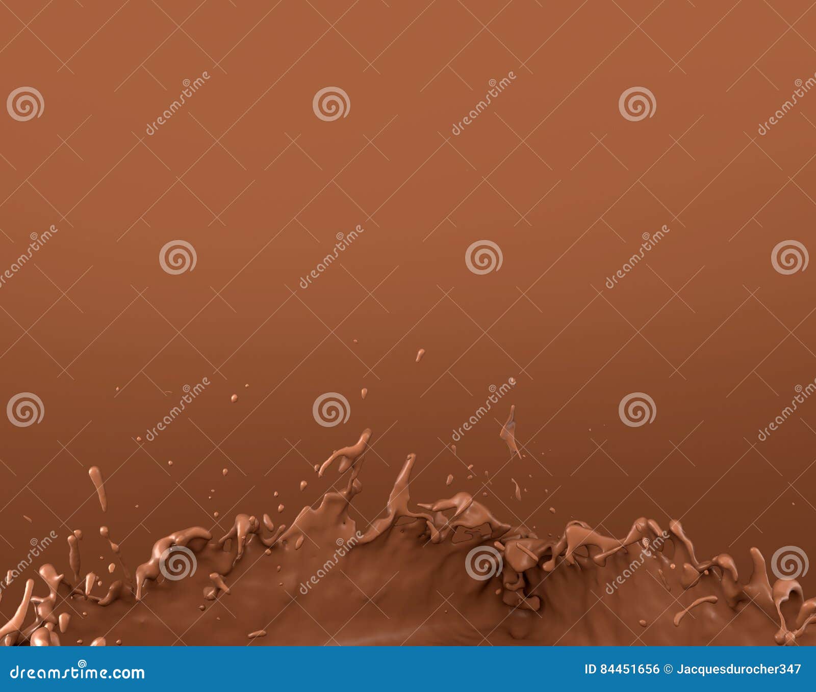 Milkshake Chocolate Milk Splashing Background 3D Illustration Stock ...