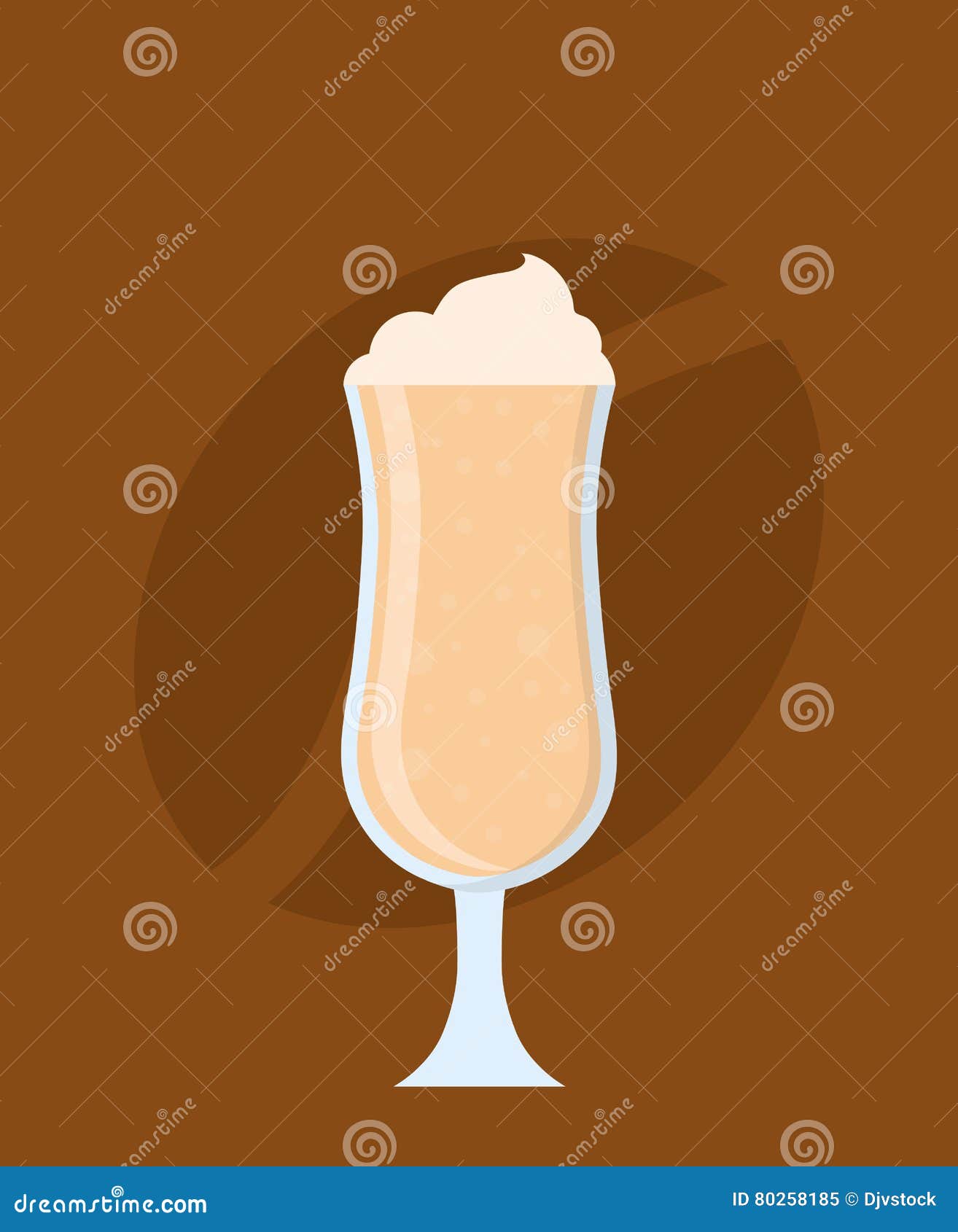 Milkshake cup stock vector. Illustration of natural, nutrition - 80258185
