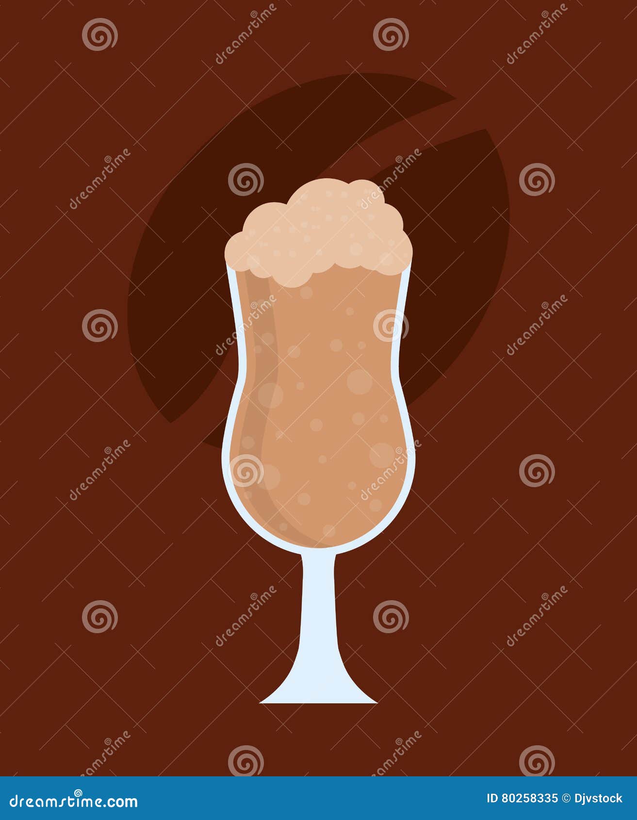 Milkshake cup stock vector. Illustration of beverage - 80258335