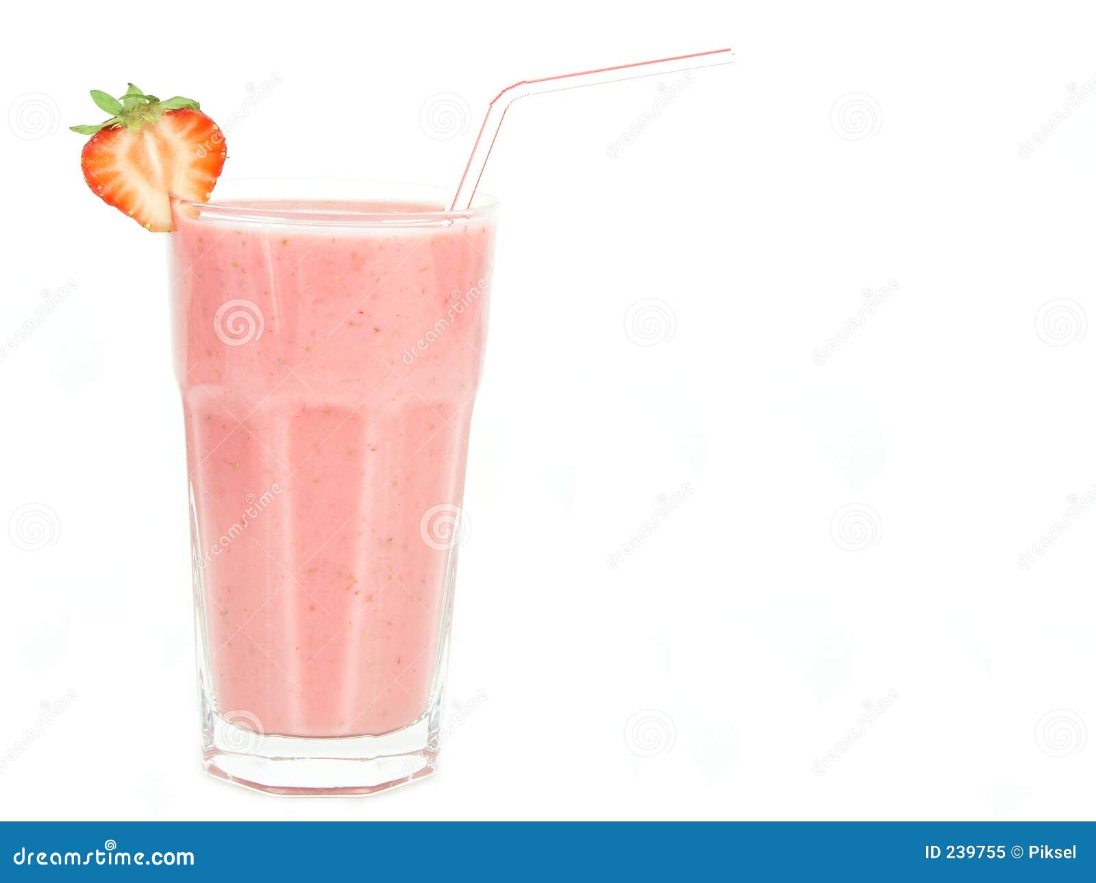 Milkshake de la fresa imagen de archivo. Imagen de beber - 239755