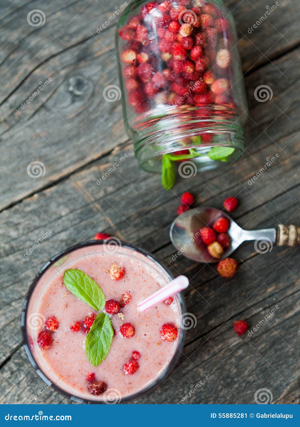 Milkshake stock image. Image of drink, vegetable, strawberry - 55885281