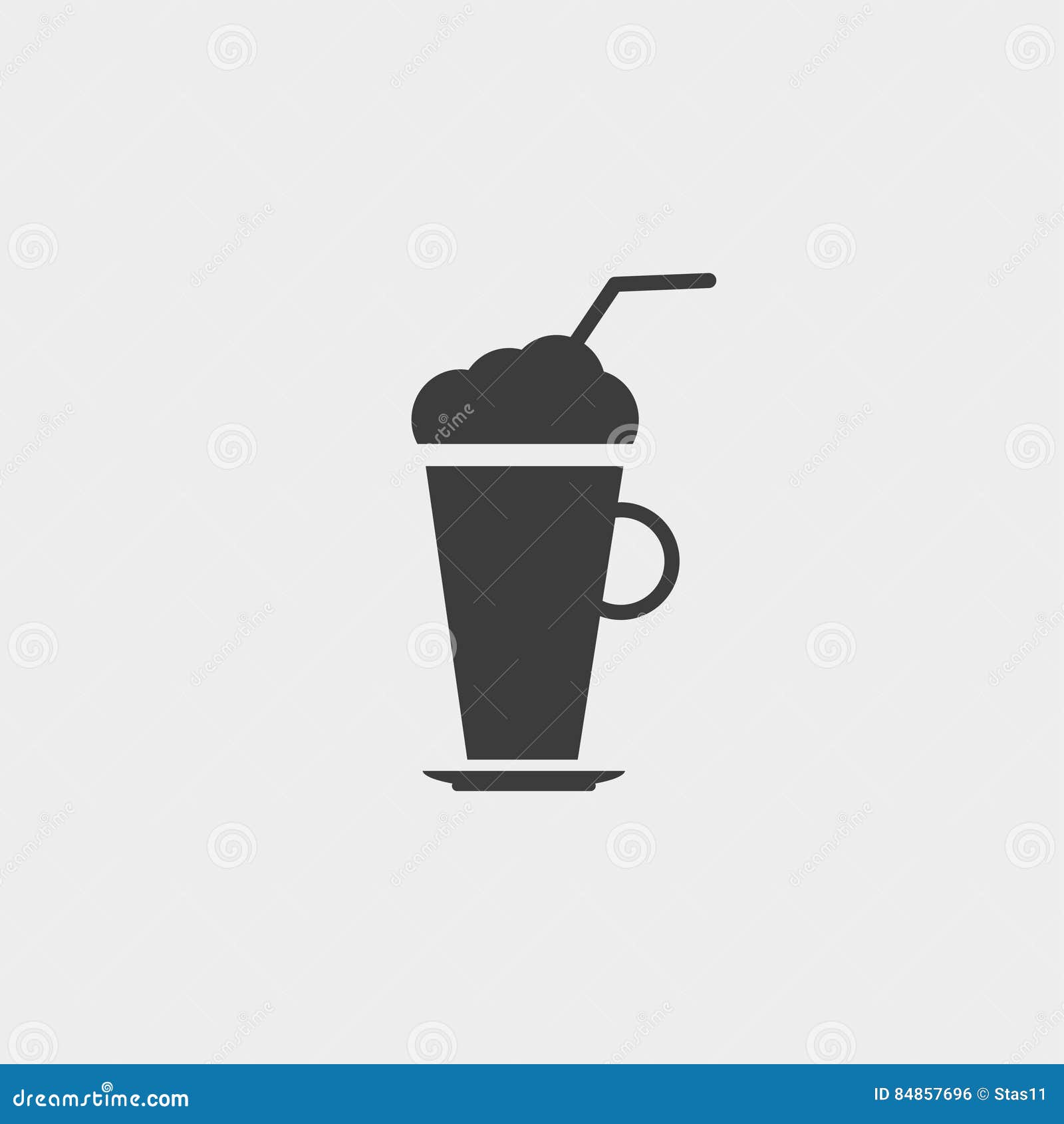 Milkshake Icon. Milk Logo. Dairy Label. Vector. | CartoonDealer.com ...
