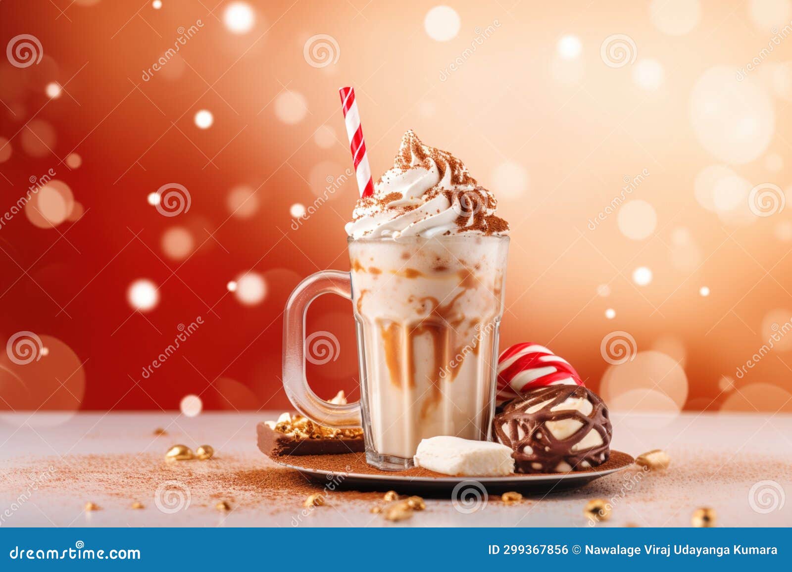 Milkshake Background. Generative Ai Stock Illustration - Illustration ...
