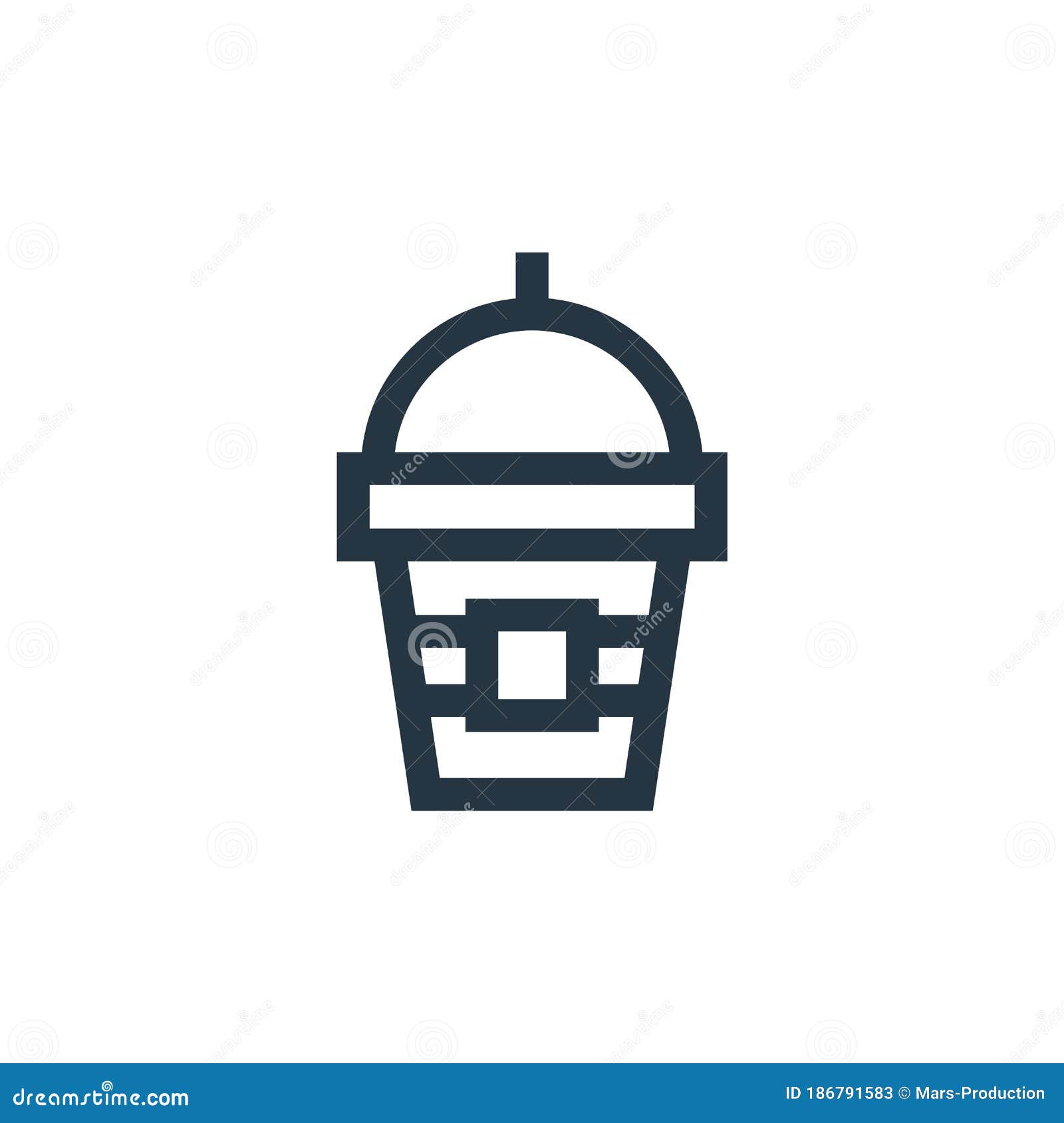 Milkshake Vector Icon. Milkshake Editable Stroke. Milkshake Linear ...