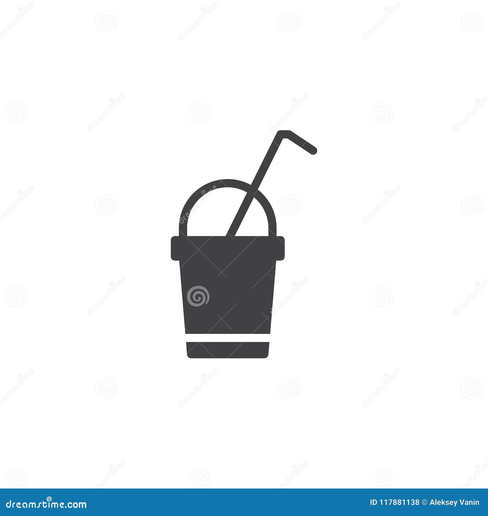 Milkshake vector icon stock vector. Illustration of design - 117881138