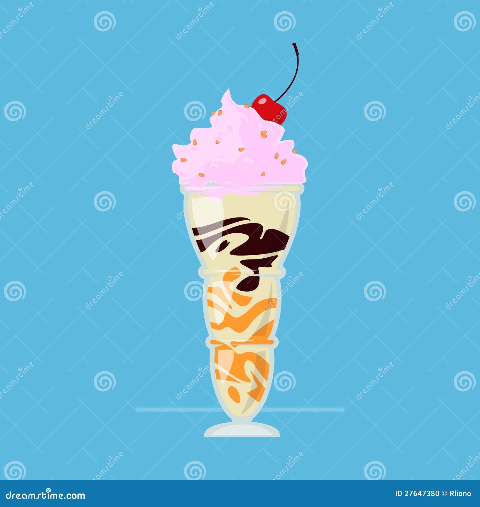Milkshake Vector Illustration. Stock Vector - Illustration of healthy ...