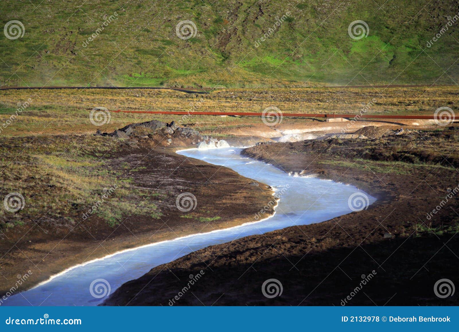 Milky blue sulphur stream stock photo. Image of sulfur - 2132978