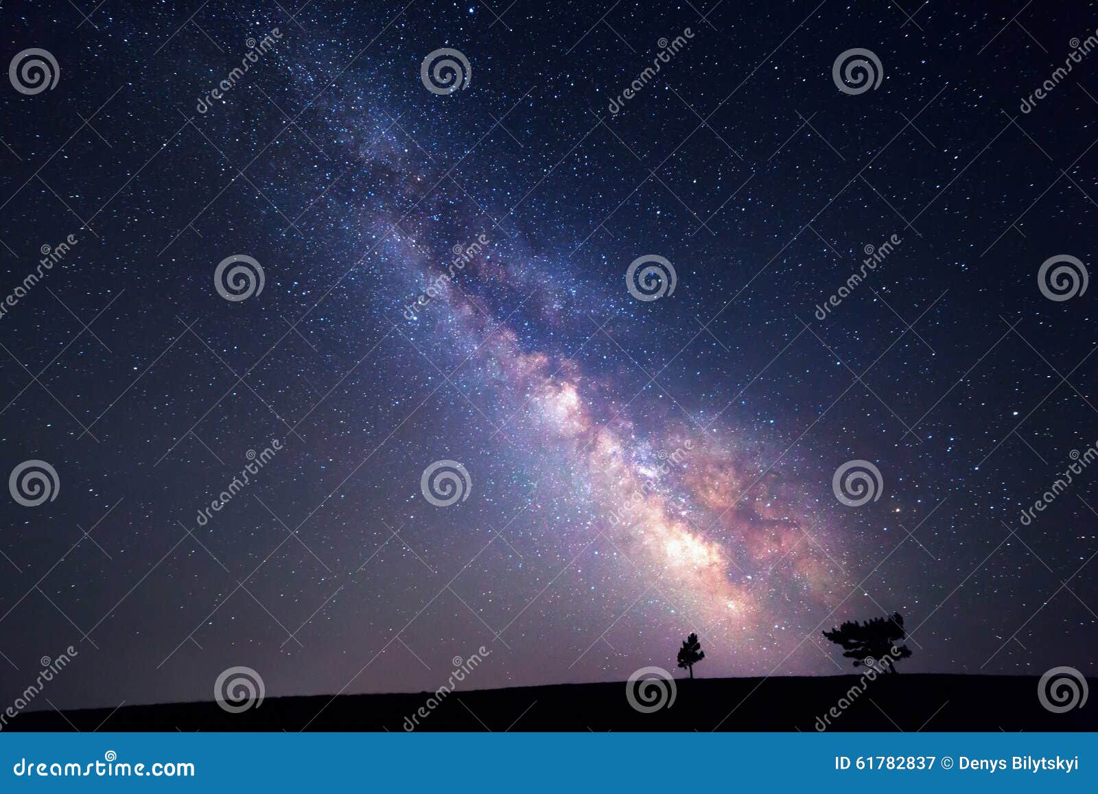 Milky Way. Beautiful Summer Night Sky with Stars Stock Image - Image of ...