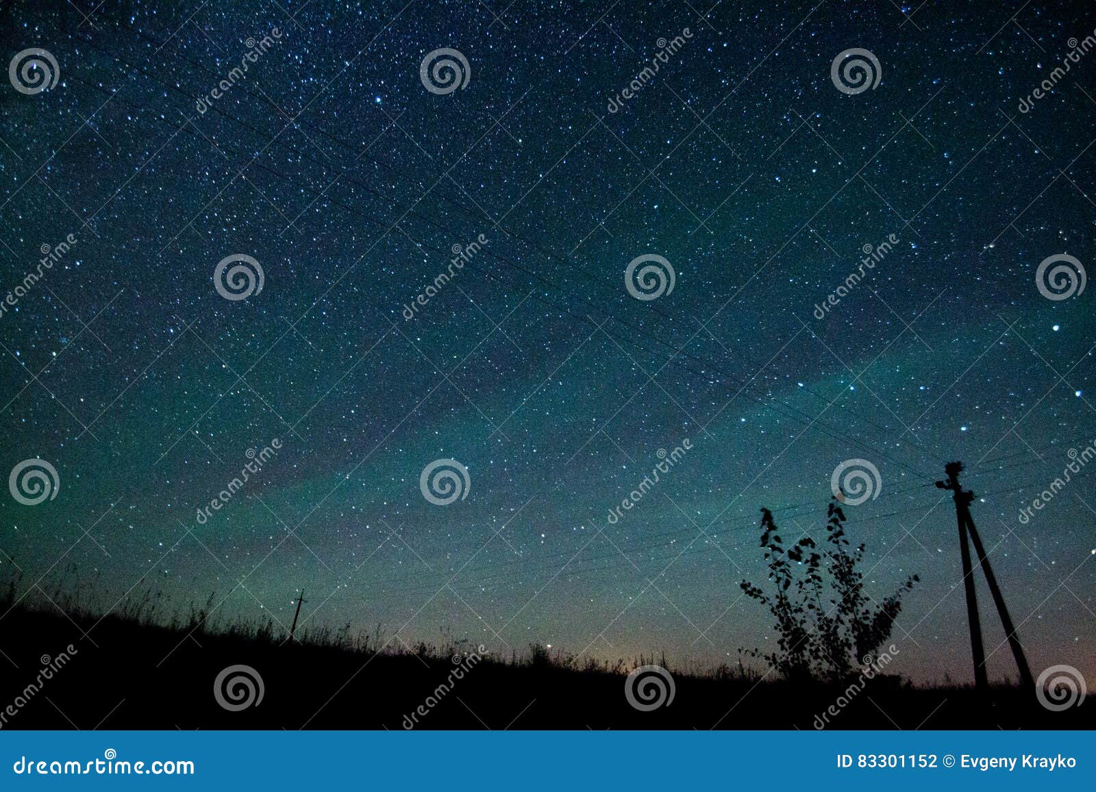 Milky Way. Beautiful Summer Night Sky with Stars Stock Photo - Image of ...