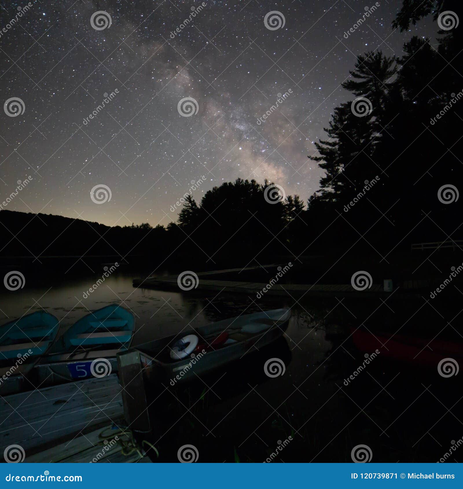 Milky Way from a boat dock stock image. Image of boat - 120739871