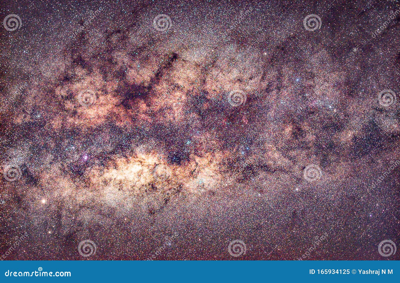 Milky Way Core with Nebulosity Stock Image - Image of nebulosity, milky ...
