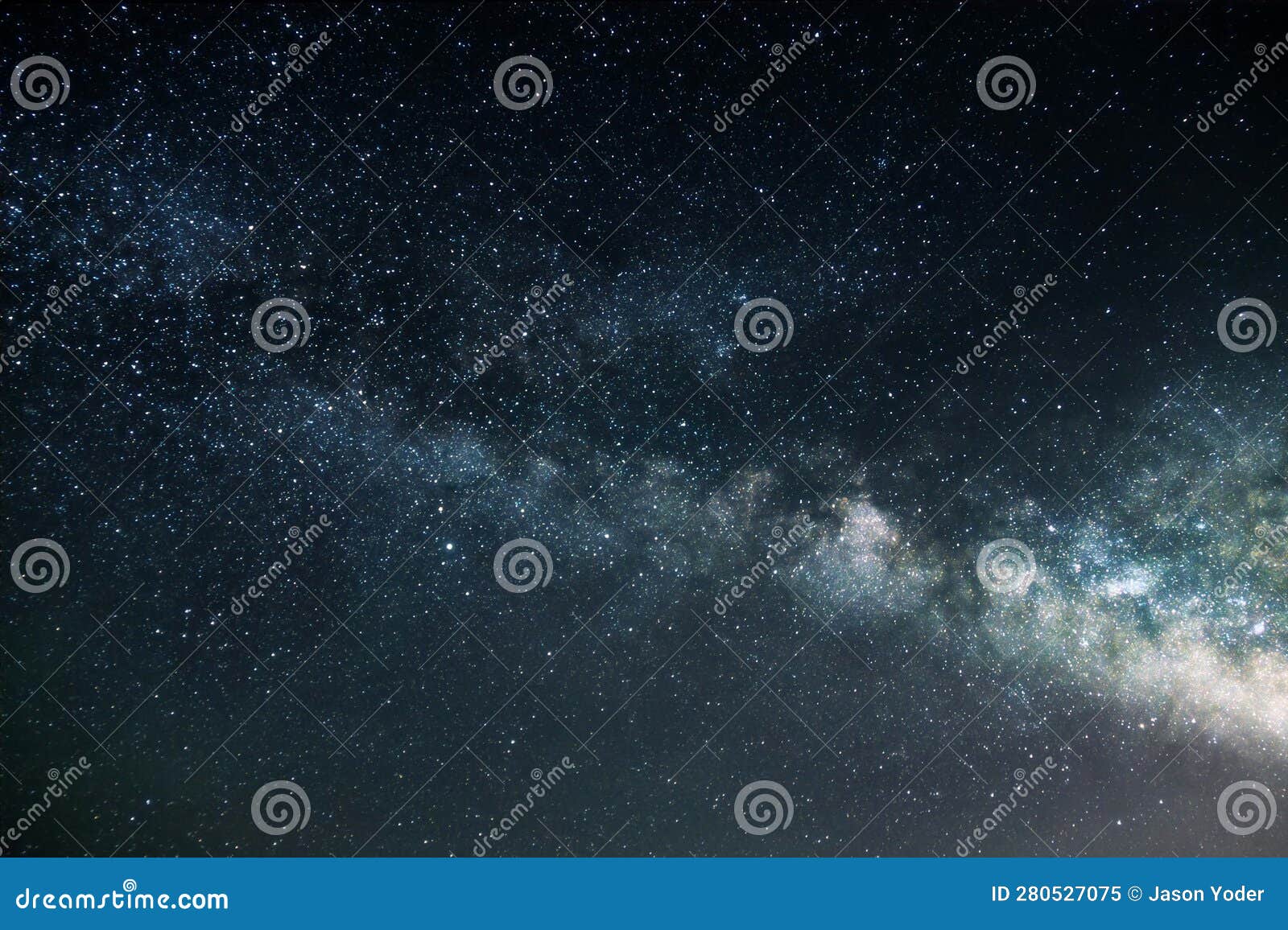 Milky Way Core With Starry Night Sky Background Royalty-Free Stock ...