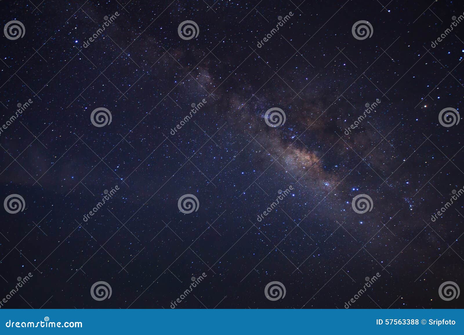 Milky Way Galaxy, Long Exposure Photograph Stock Photo - Image of ...