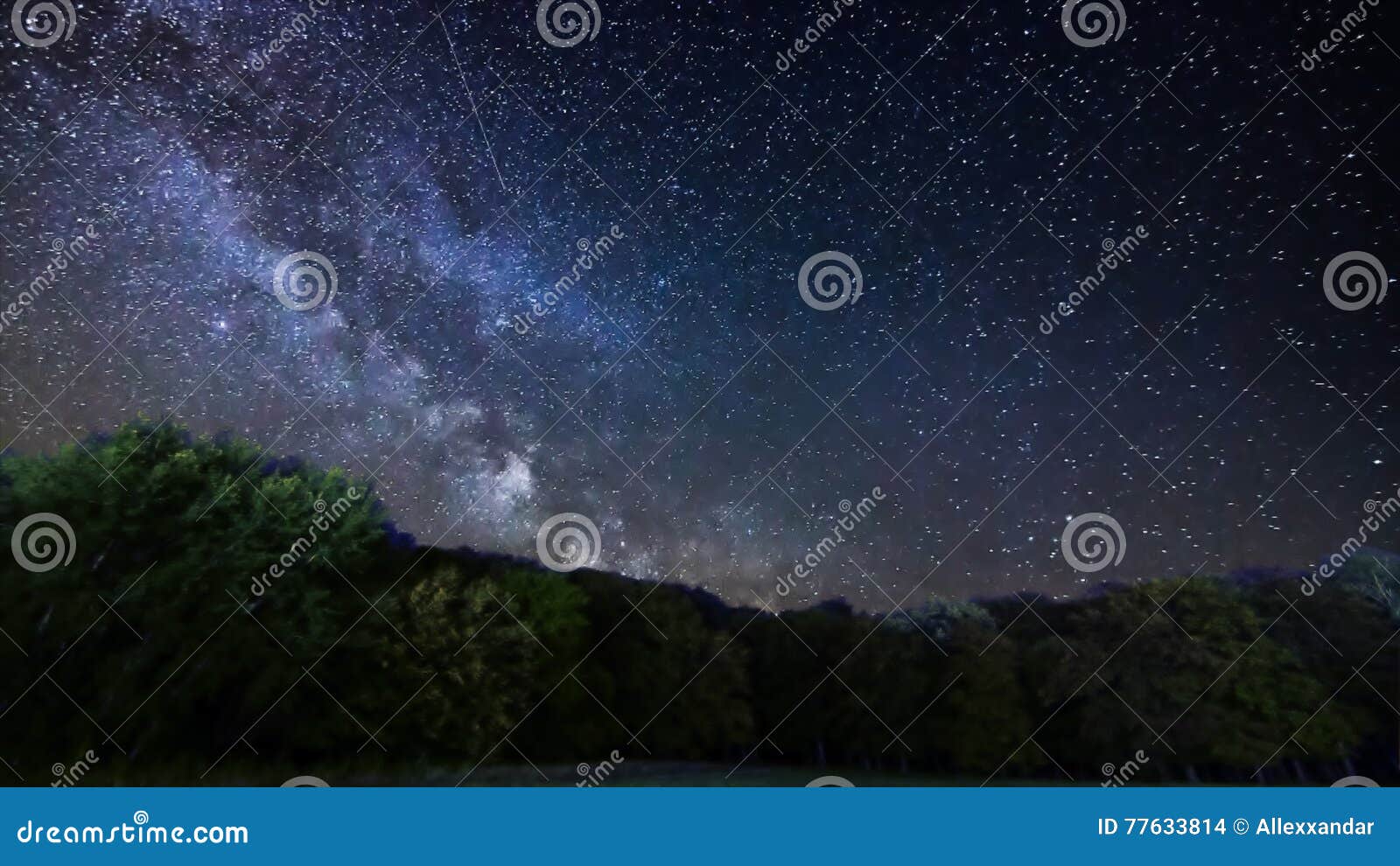 Milky Way Galaxy at Night. Meteor Shower Time Lapse Stock Footage ...