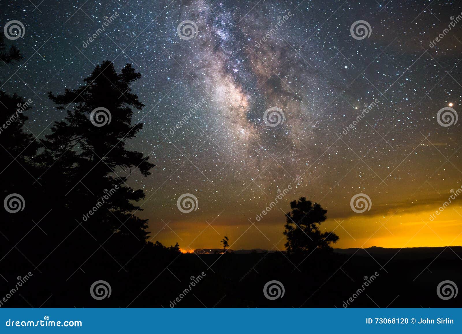 Milky Way Galaxy stock photo. Image of mogollon, arizona - 73068120