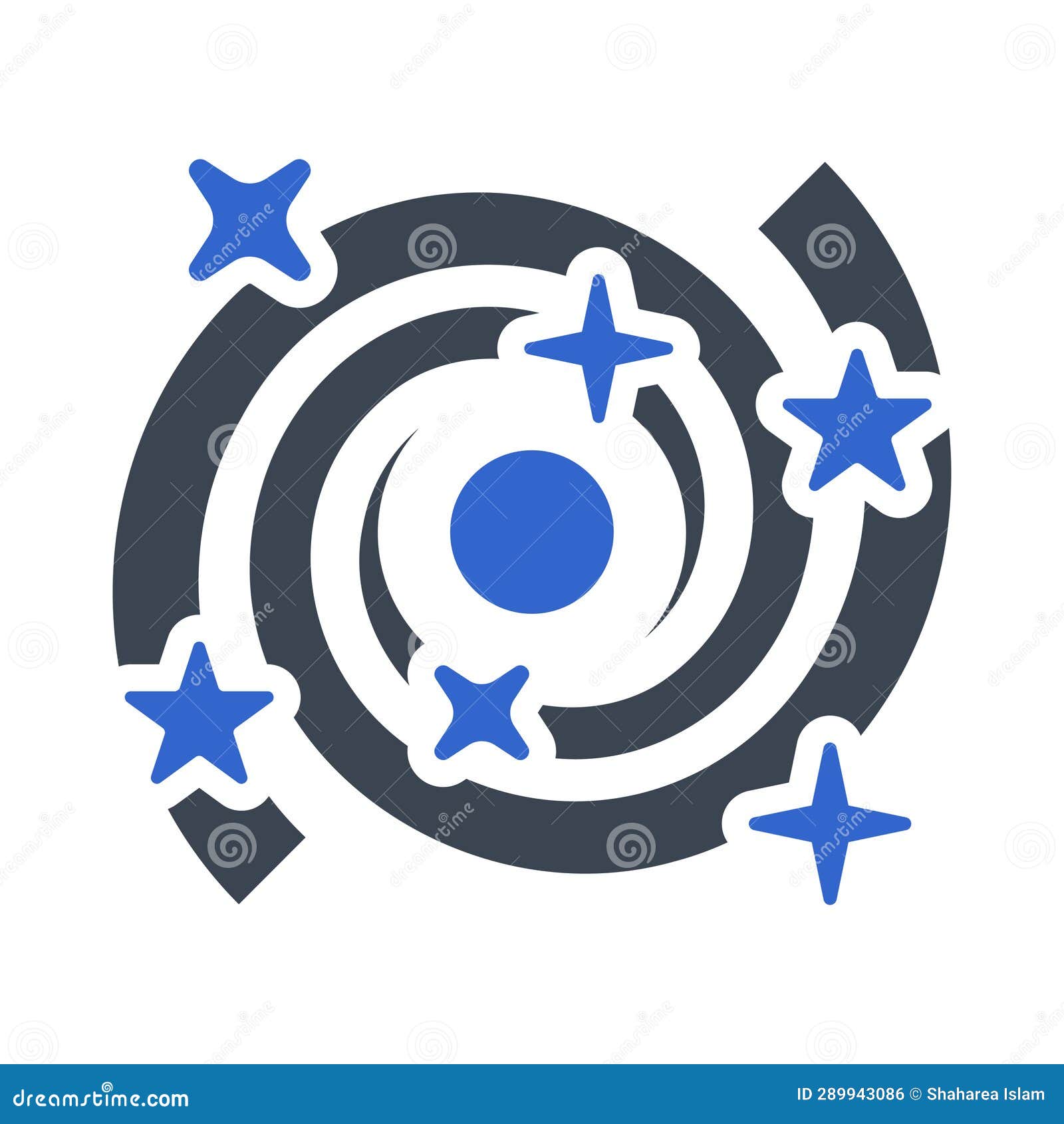 Milky Way Icon On White Background. Element For Space Design Vector ...