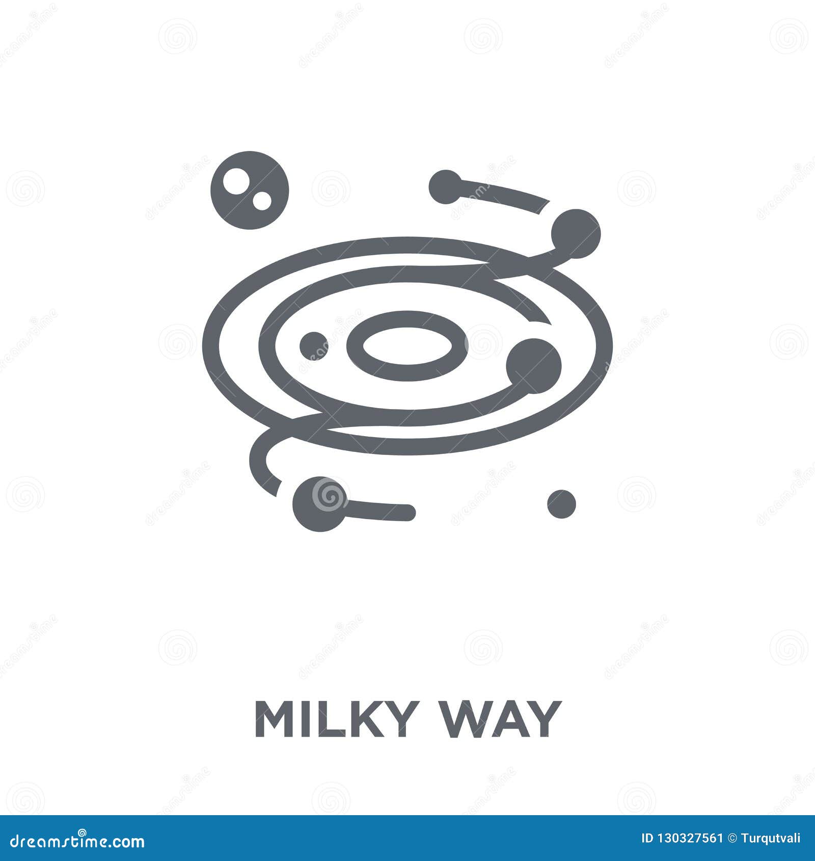 Milky Way Icon From Astronomy Collection. Stock Vector - Illustration ...