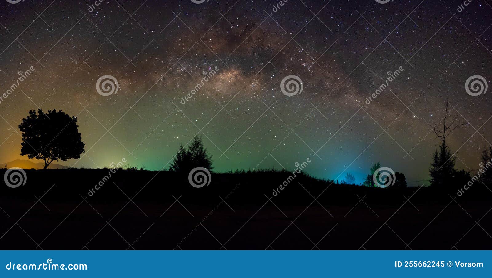 Milky Way Over the Mountain Stock Image - Image of black, nature: 255662245