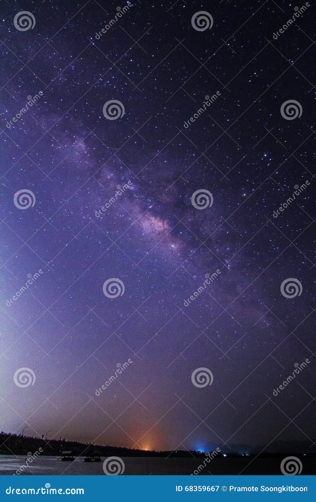 Milky way on the sky stock image. Image of science, constellation ...