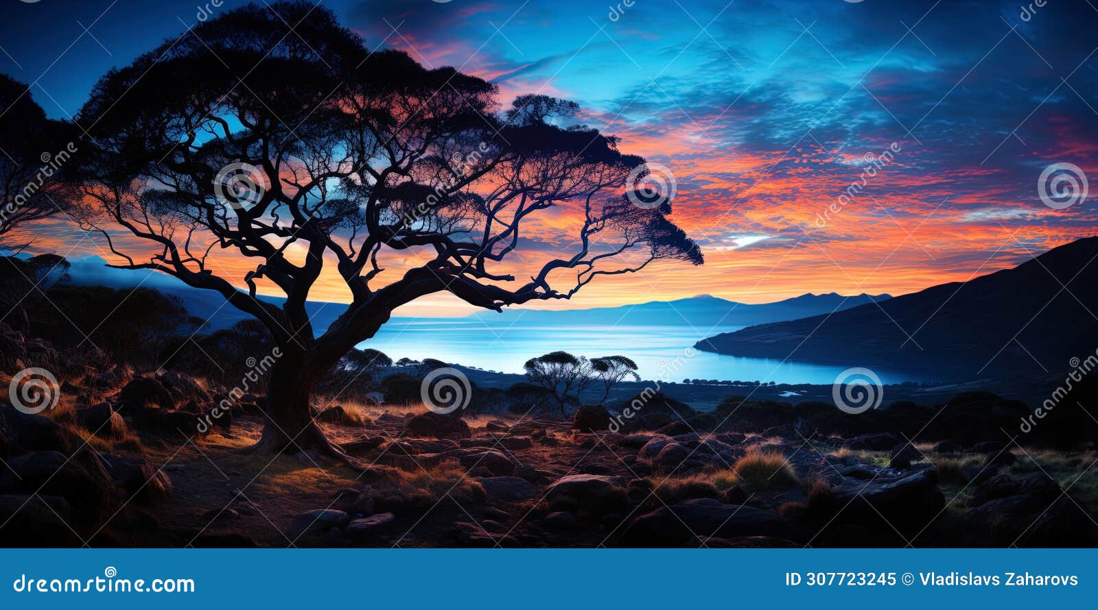 The Milky Way, Spread Out Like a Light Bridge Connecting the Long Range ...