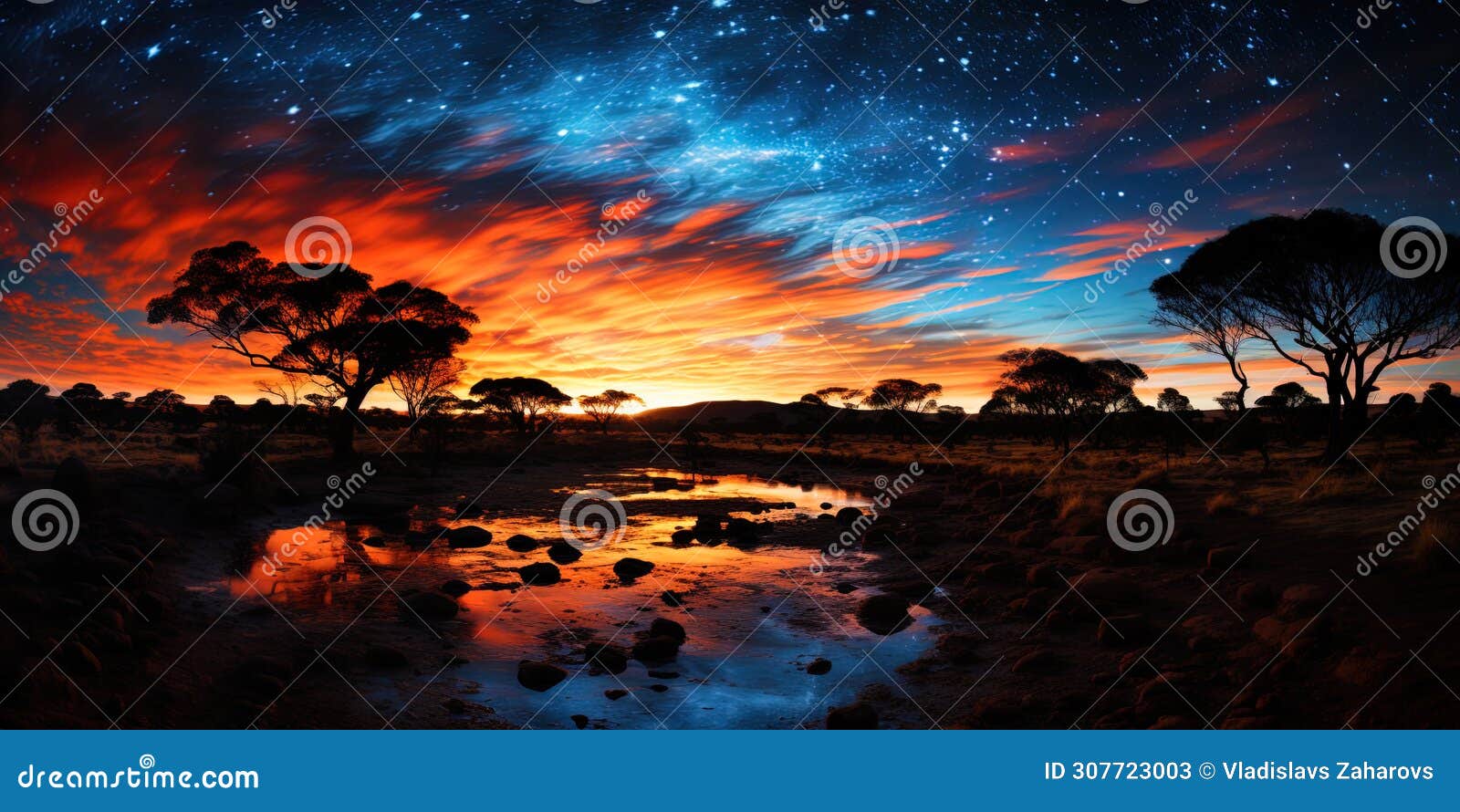 The Milky Way, Spread Out Like a Light Bridge Connecting the Long Range ...