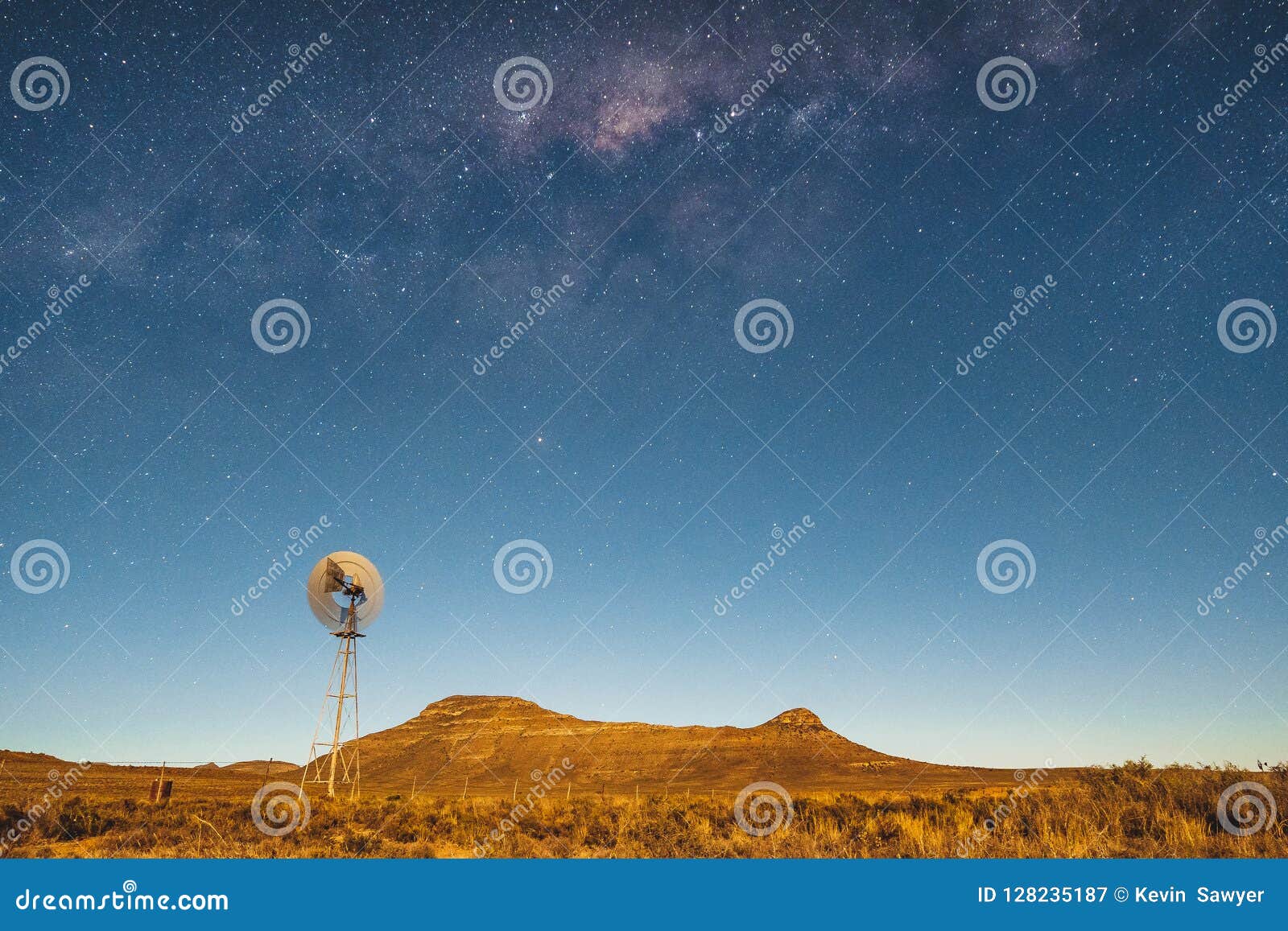 Milky Way Stars with Windmill Stock Image - Image of windmill ...