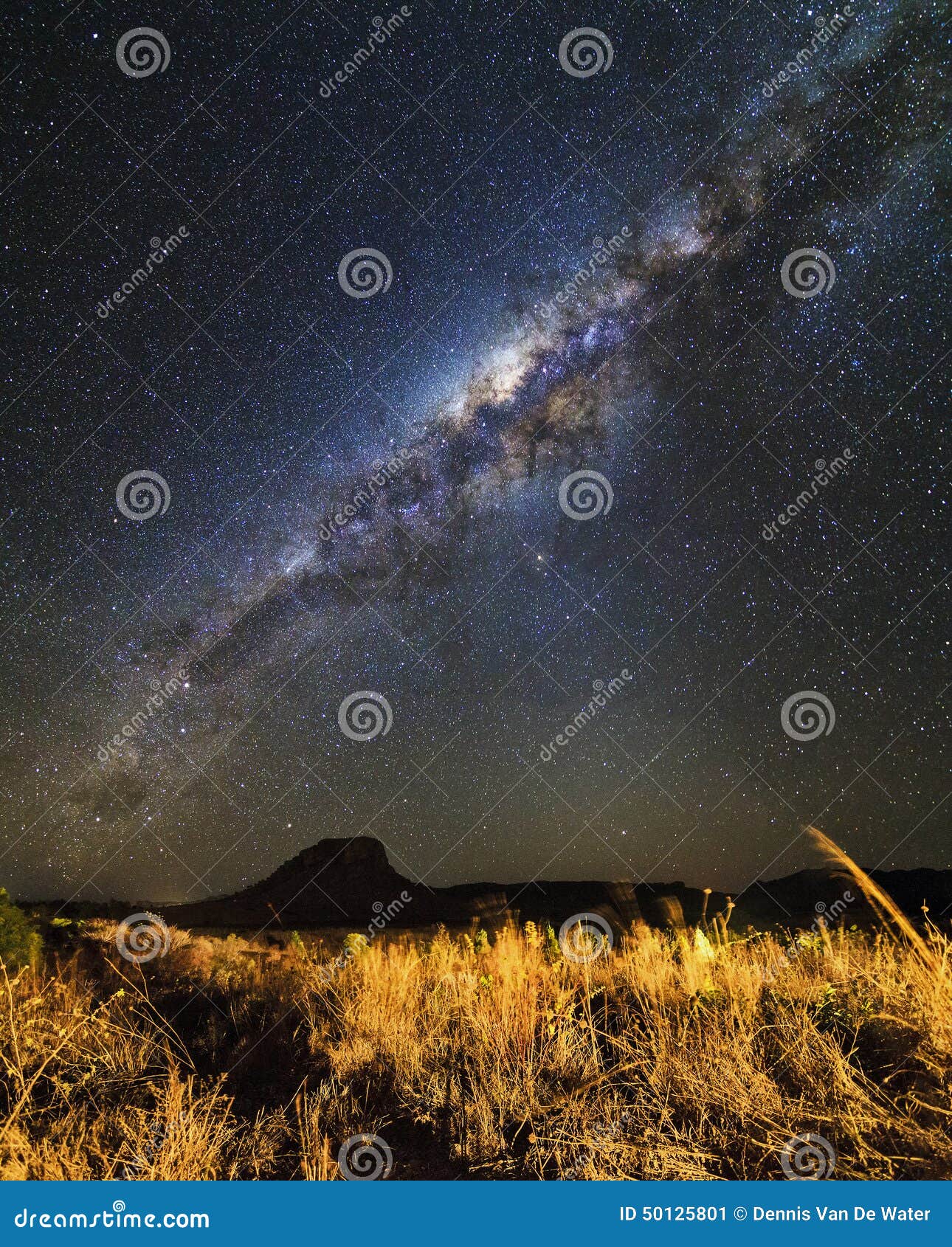 Milky Way Vertical Panorama Stock Image - Image of blue, constellation ...