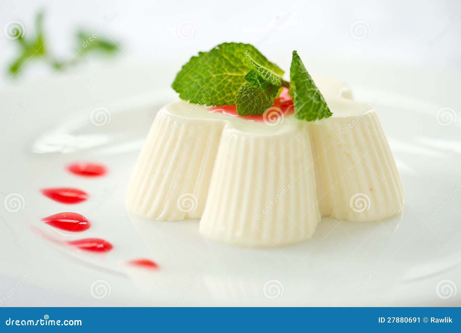 Milky white jelly stock image. Image of fresh, cherry - 27880691