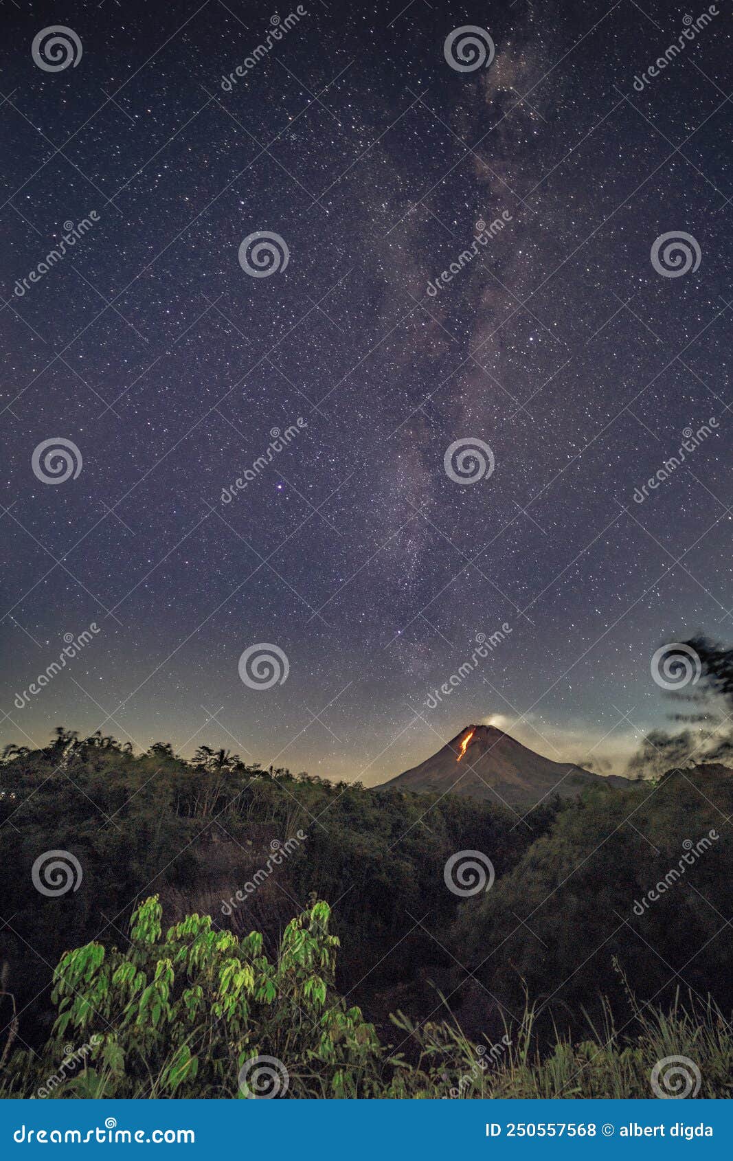 Milkyway stock photo. Image of mountain, eruption, milkyway - 250557568