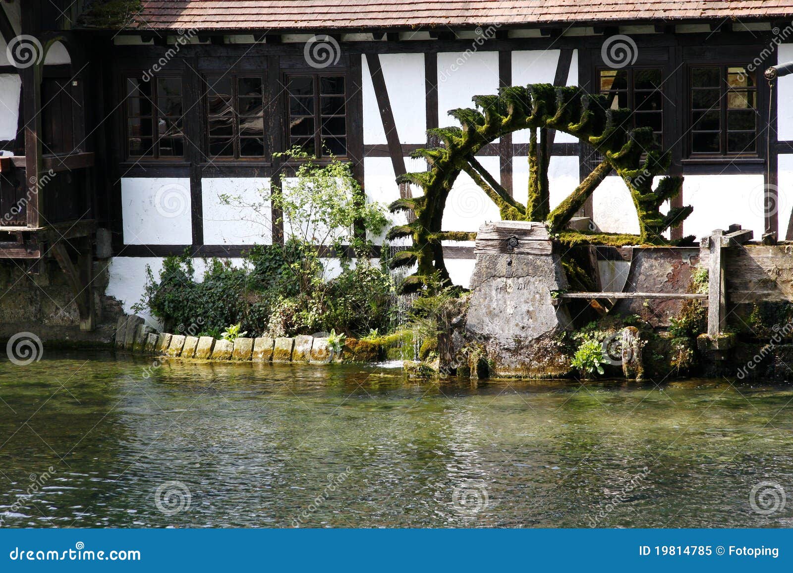 Mill stock image. Image of blaubeuren, branch, wheel - 19814785
