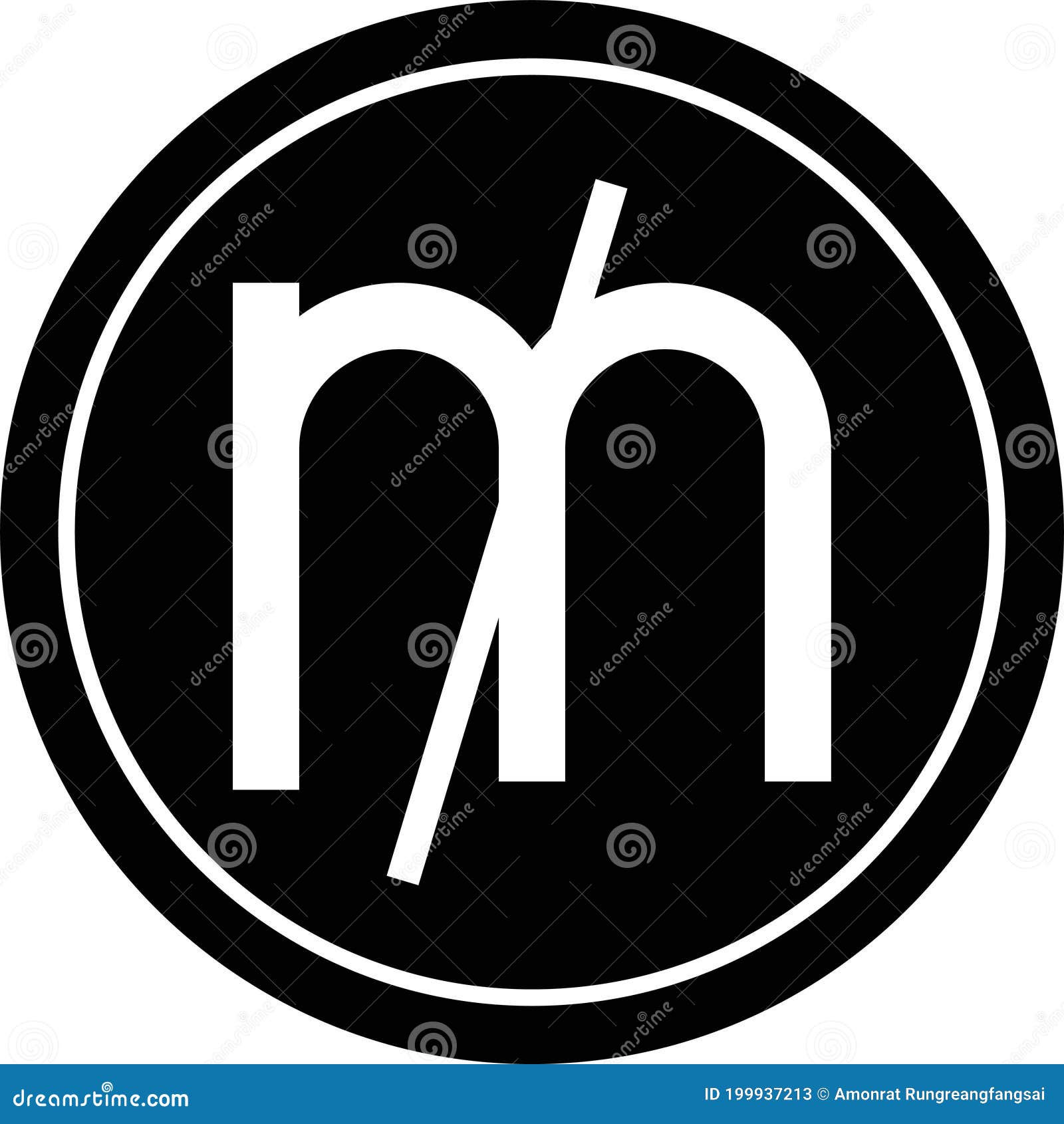 Mill Coin, Unit of Currency Used Sometimes in Accounting Stock Vector ...