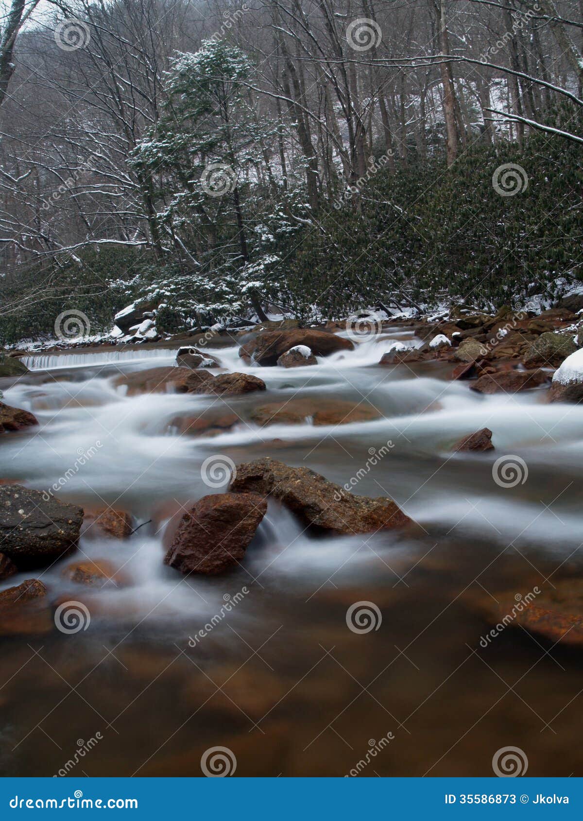Mill Creek in Winter stock image. Image of soft, pennsylvania - 35586873