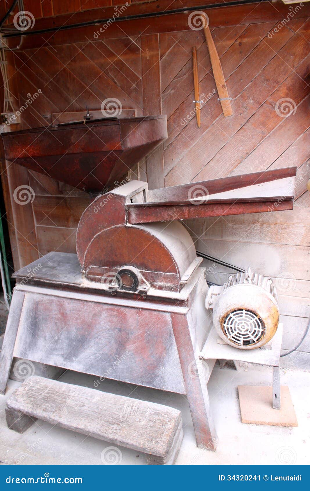 Mill for Crushing Maize Grains Stock Image - Image of crushing, objects ...