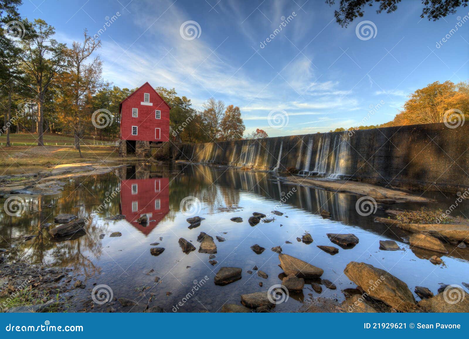 Mill on a Dam stock image. Image of georgia, century - 21929621