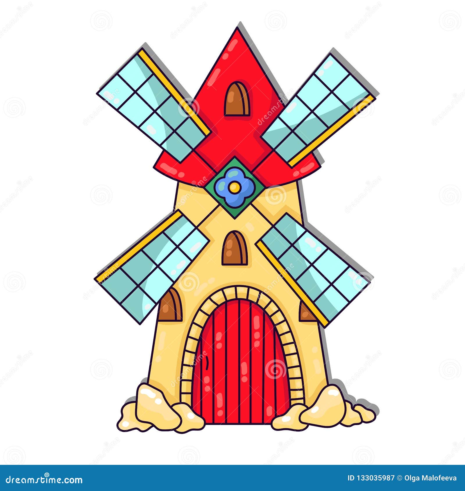 Cartoon Mill Vector Illustration | CartoonDealer.com #15753806