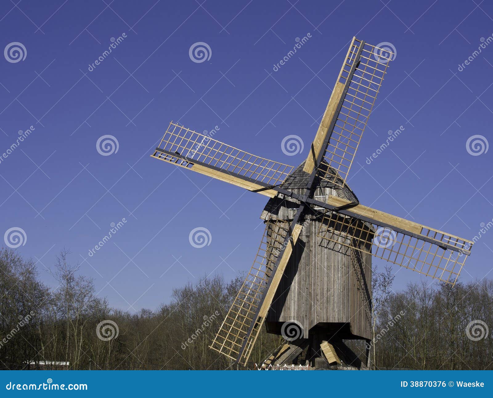 Mill in Germany stock photo. Image of wood, weseke, sails - 38870376