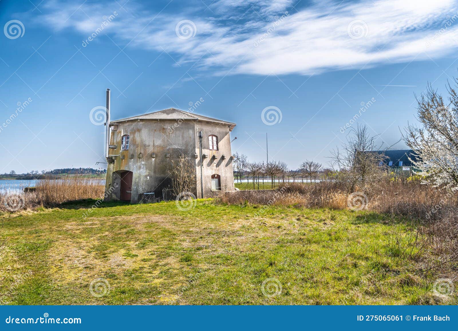 Mill for Grain Production Facilities in Roenaes in Denmark Stock Image ...