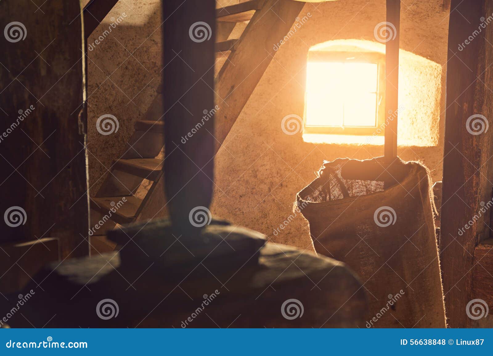 Mill interior stock photo. Image of brown, frame, historic - 56638848