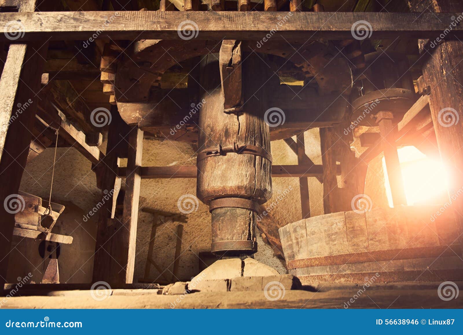 Mill interior stock photo. Image of grunge, building - 56638946