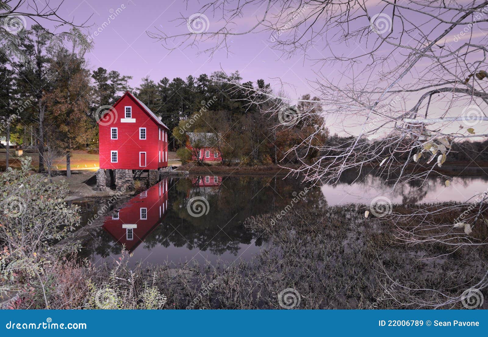 Mill at Night stock image. Image of natural, grist, location - 22006789