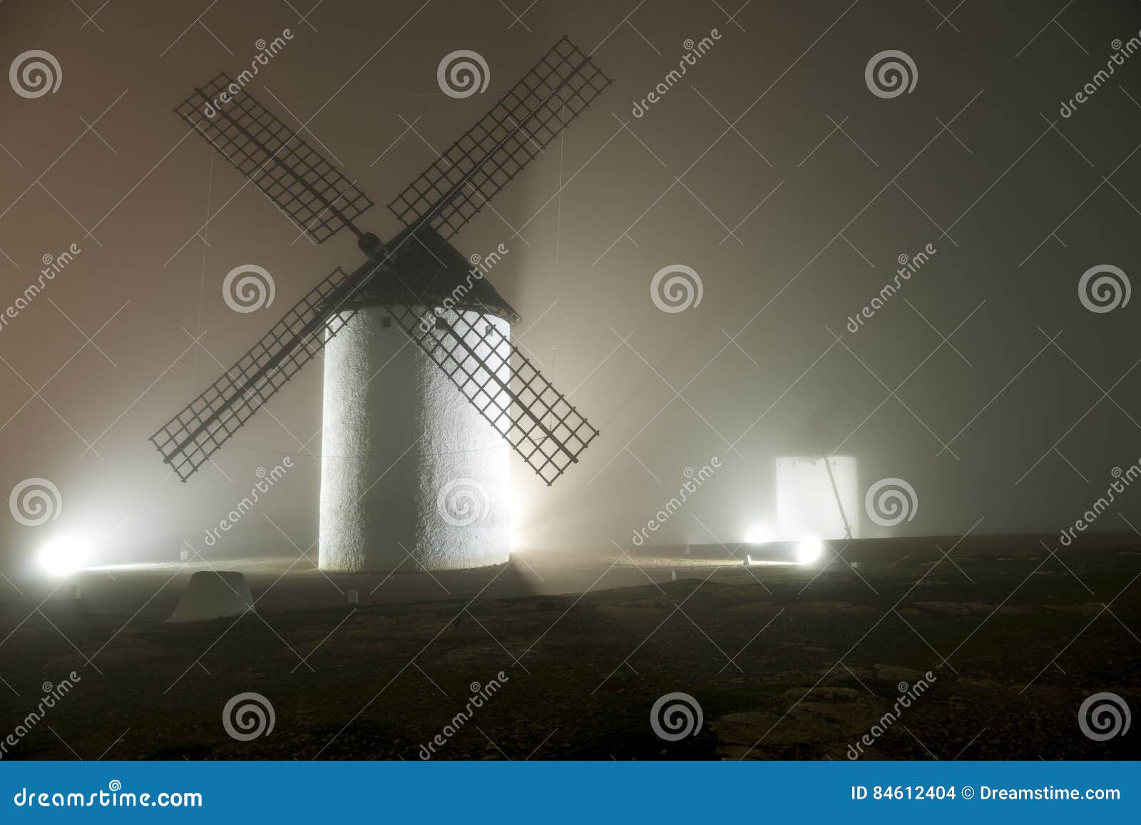 Mill at night stock photo. Image of trunk, darkness, light - 84612404