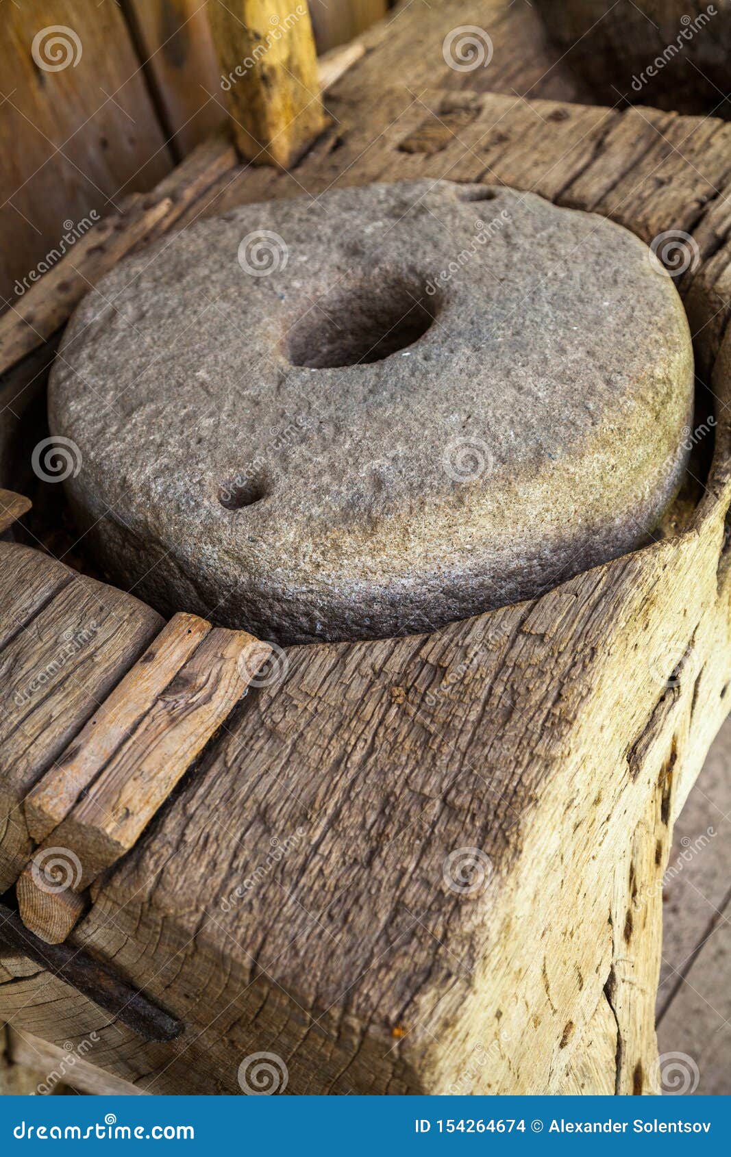 Mill stone circle stock photo. Image of flour, grindstone - 154264674