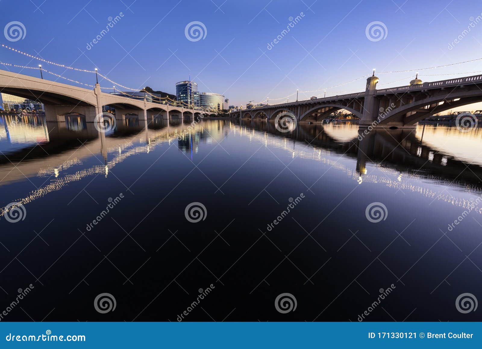 Mill Street Bridge stock image. Image of downtown, creek - 171330121