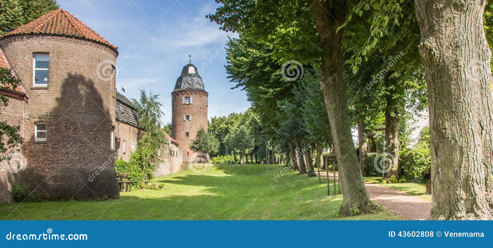 Mill Tower in the Historic Center of Kranenburg Stock Photo - Image of ...