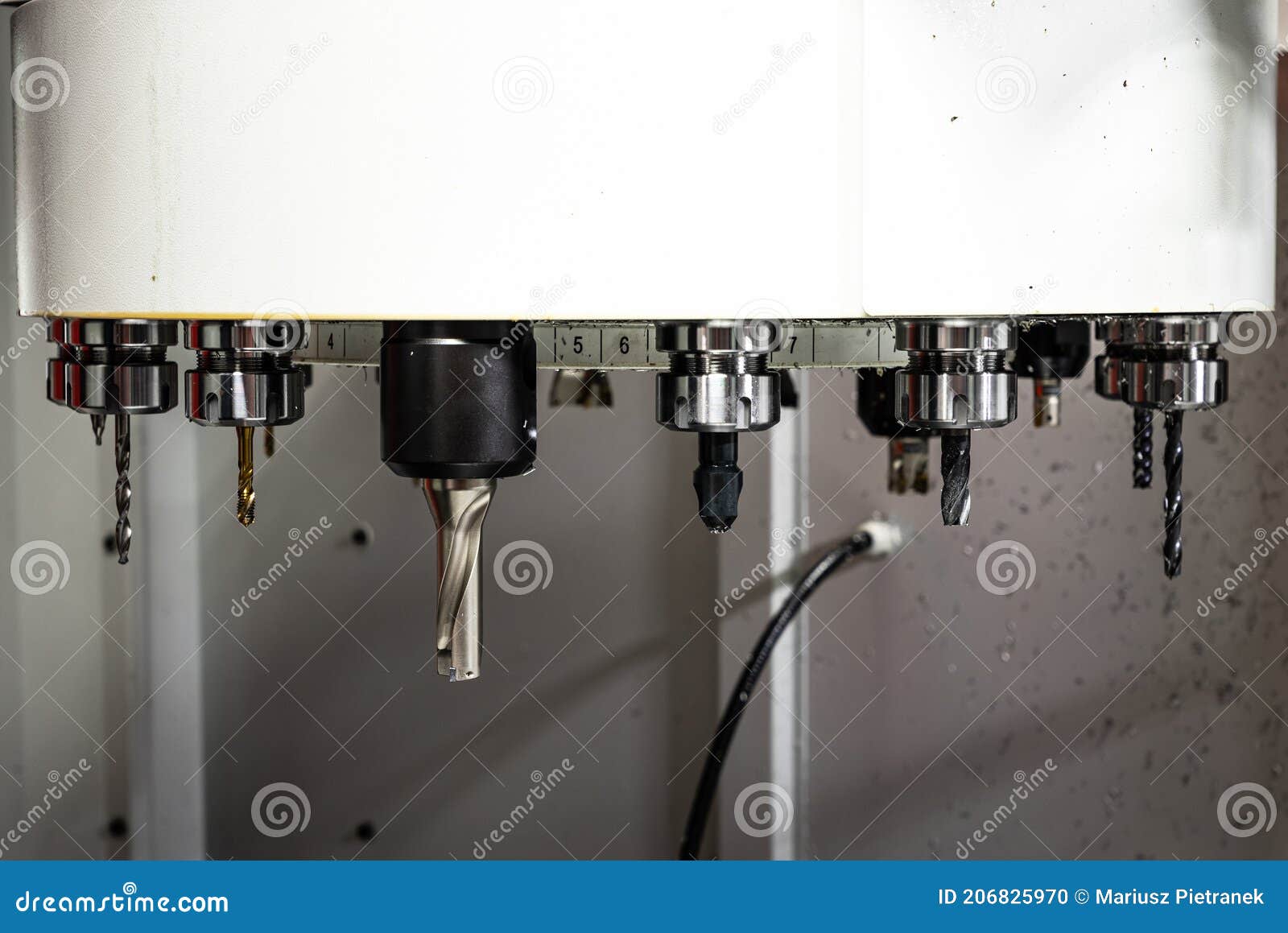 Mill Turret. Tool Magazine of Cnc Machine, Turning, Milling. Various ...