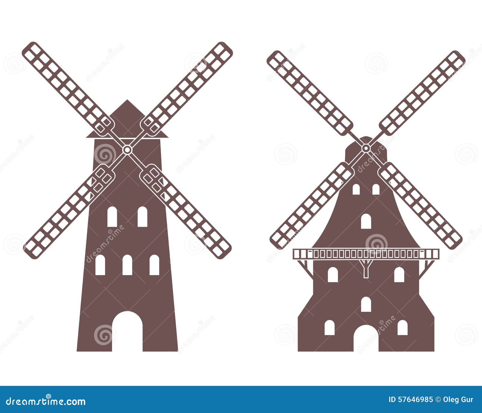 Mill stock vector. Illustration of design, wheat, abstract - 57646985