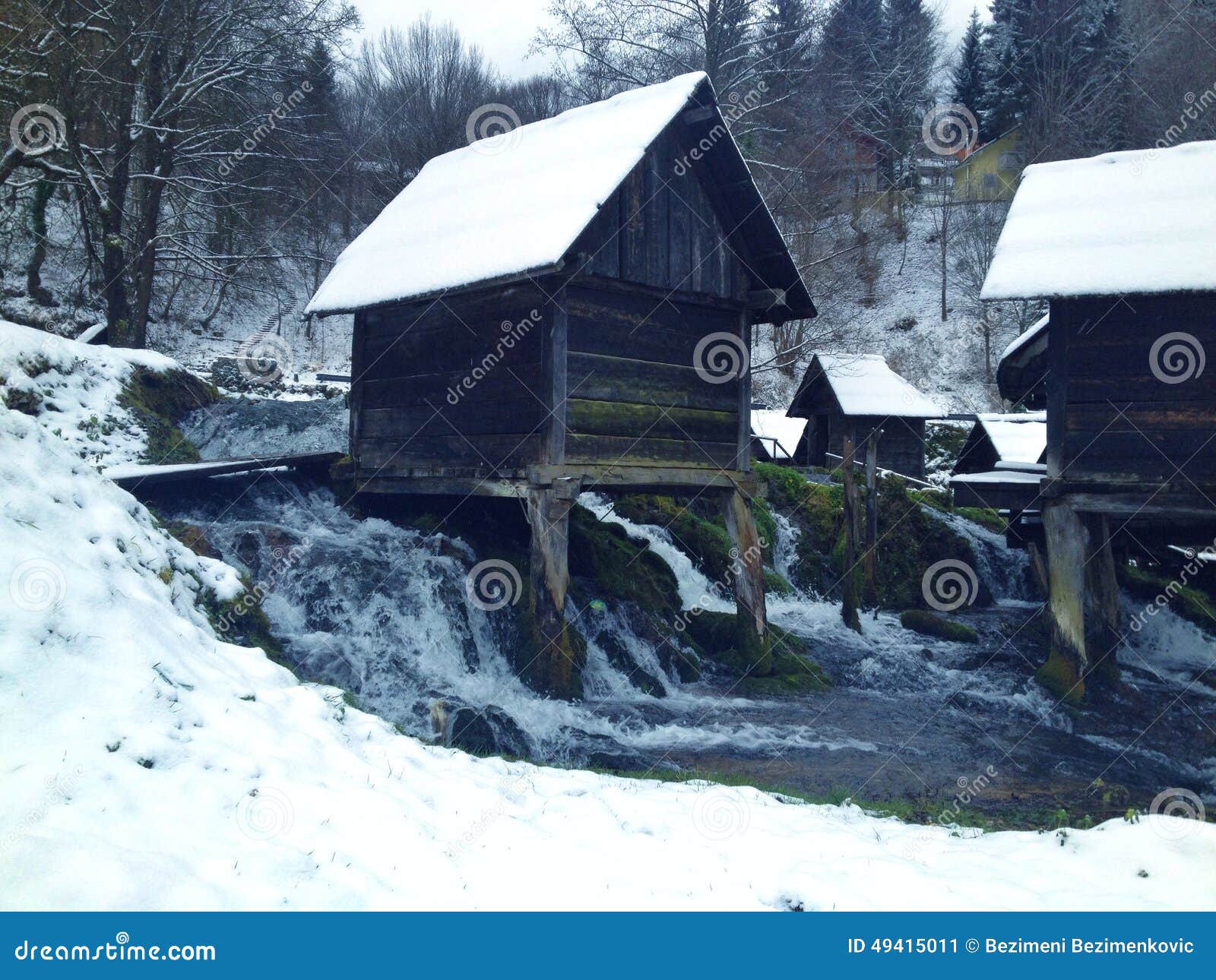 Mill on water stock image. Image of landscape, famous - 49415011