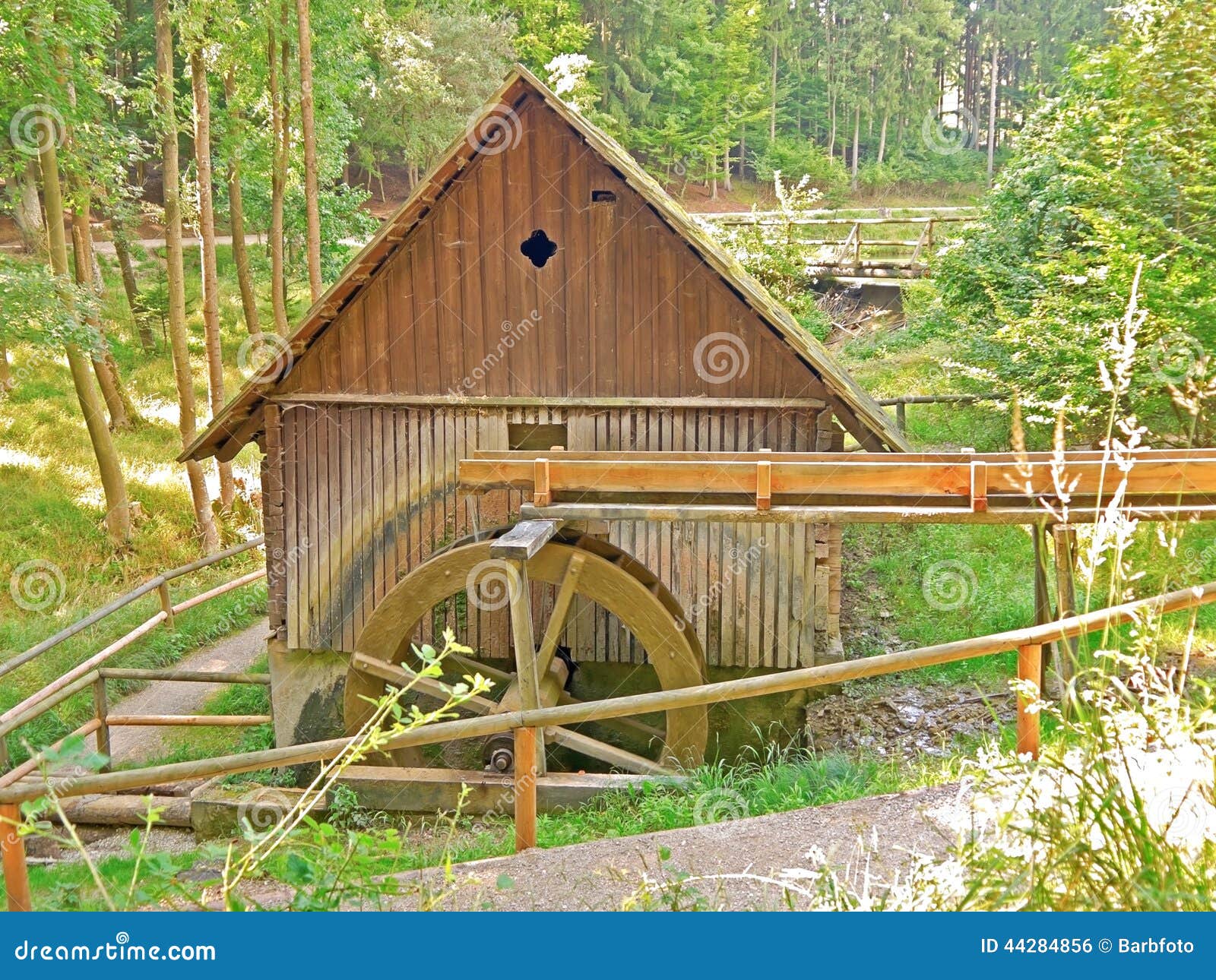 Mill wheel stock photo. Image of wheel, mill, cottage - 44284856