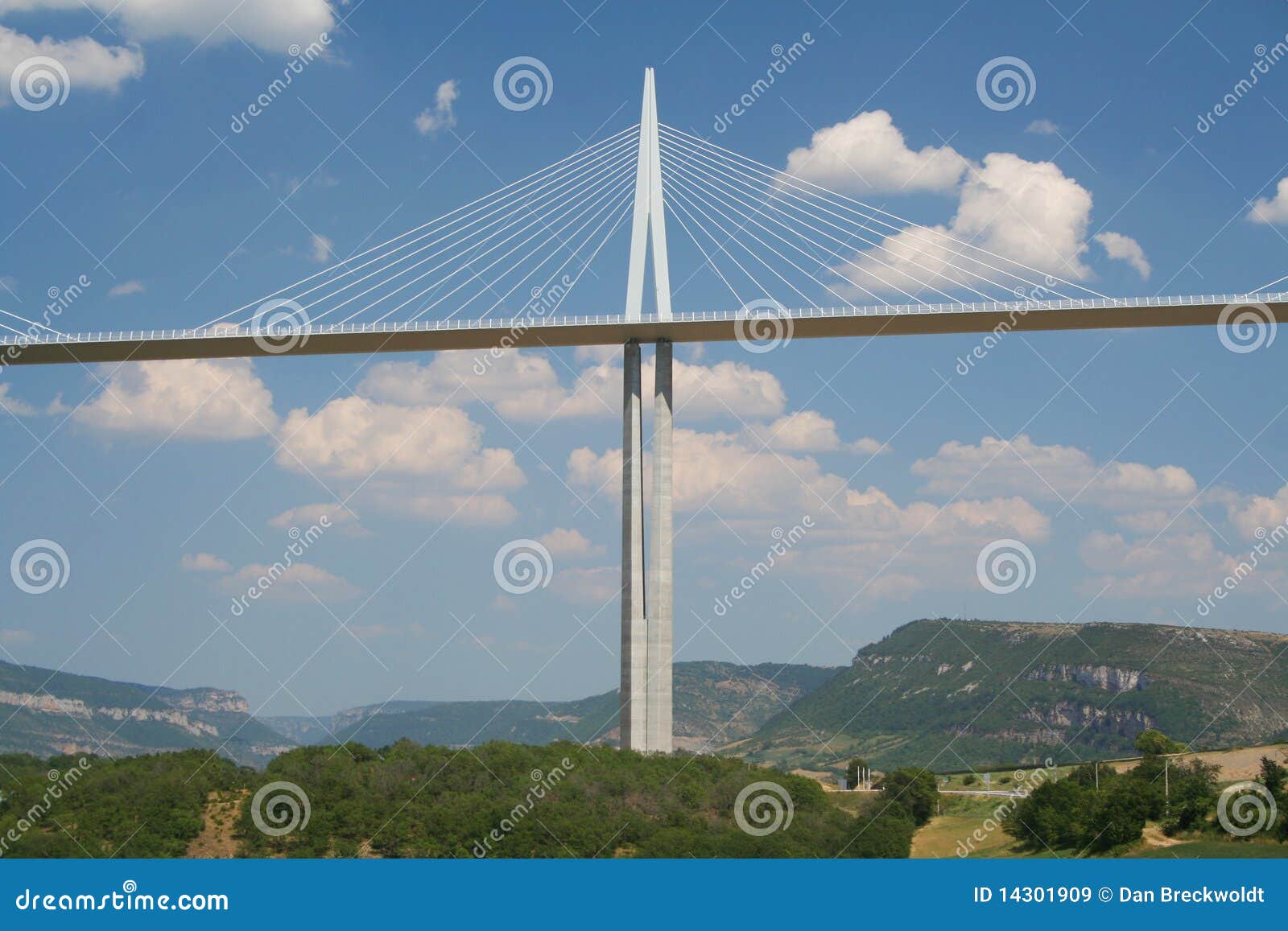 The Millau Bridge in France Editorial Stock Image - Image of high ...